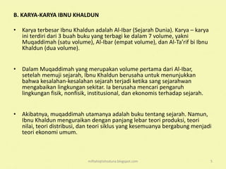 SEJARAH PEMIKIRAN EKONOMI ISLAM MASA IBNU KHALDUN | PPTX