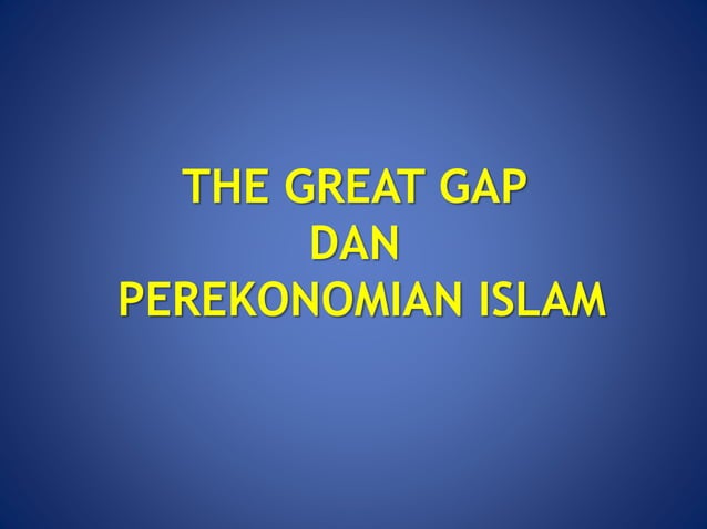 Sejarah pemikiran ekonomi syariah | PPTX