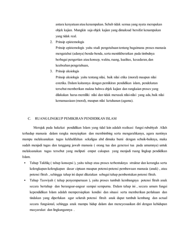 Sejarah pemikiran pendidikan islam | PDF