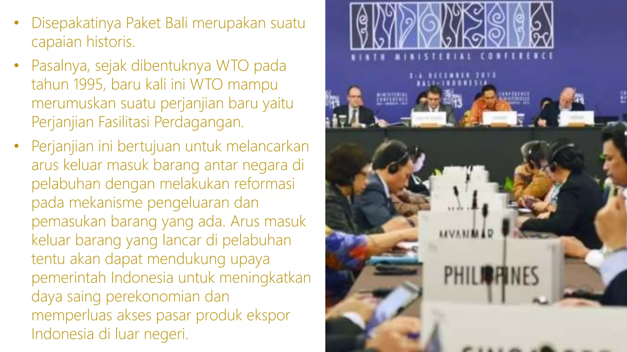 Sejarah peminatan - world trade organization (wto) | PPT