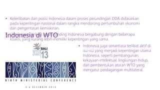 Sejarah peminatan - world trade organization (wto) | PPT