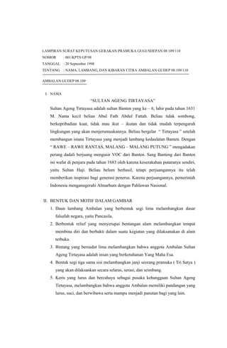 Sejarah pengukuhan ambalan | DOC