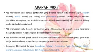 Sejarah penilaian berasaskan sekolah | PPTX