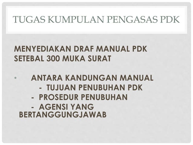 Sejarah penubuhan Pemulihan Dalam Komuniti (PDK) | PPTX