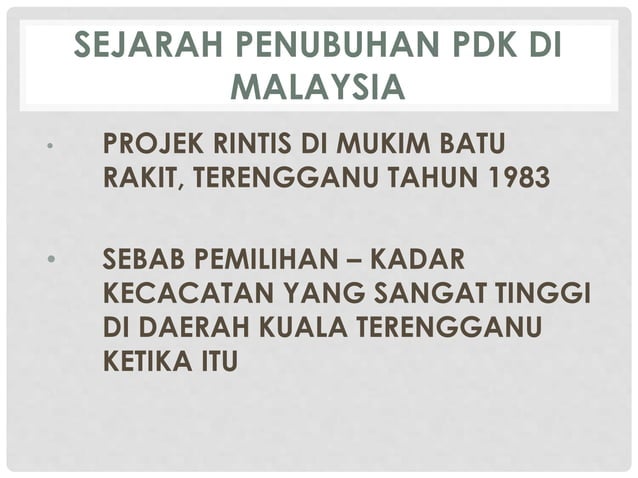 Sejarah penubuhan Pemulihan Dalam Komuniti (PDK) | PPTX