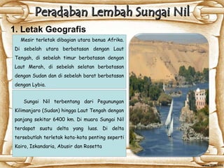 Sejarah peradaban lembah sungai nil | PPTX