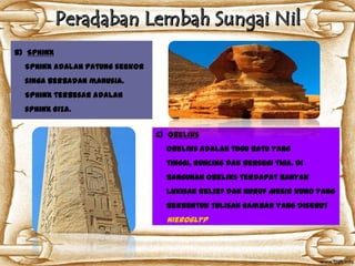 Sejarah peradaban lembah sungai nil | PPTX