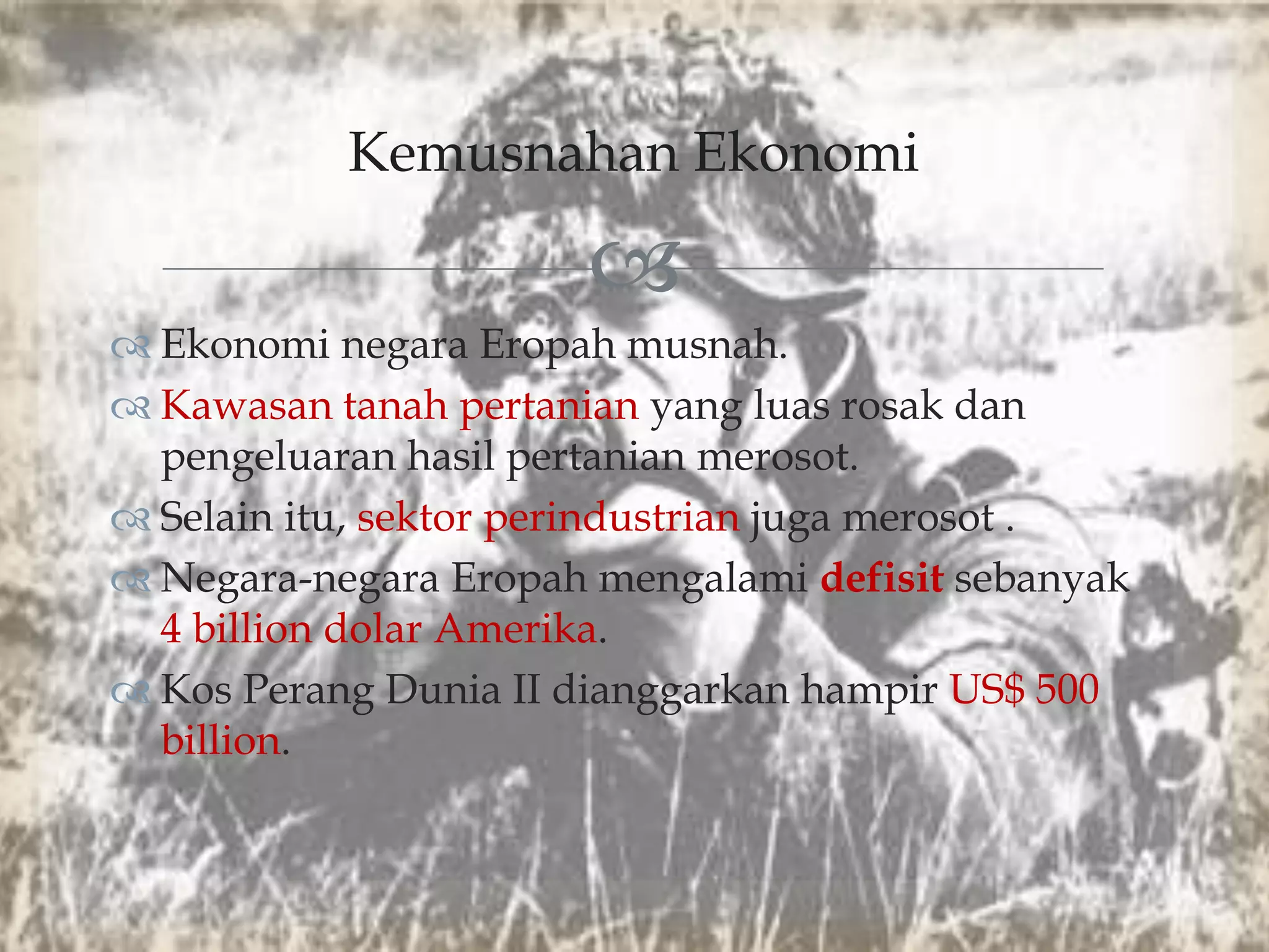 Sejarah Dunia STPM : kesan perang dunia kedua (penggal 1) | PPTX
