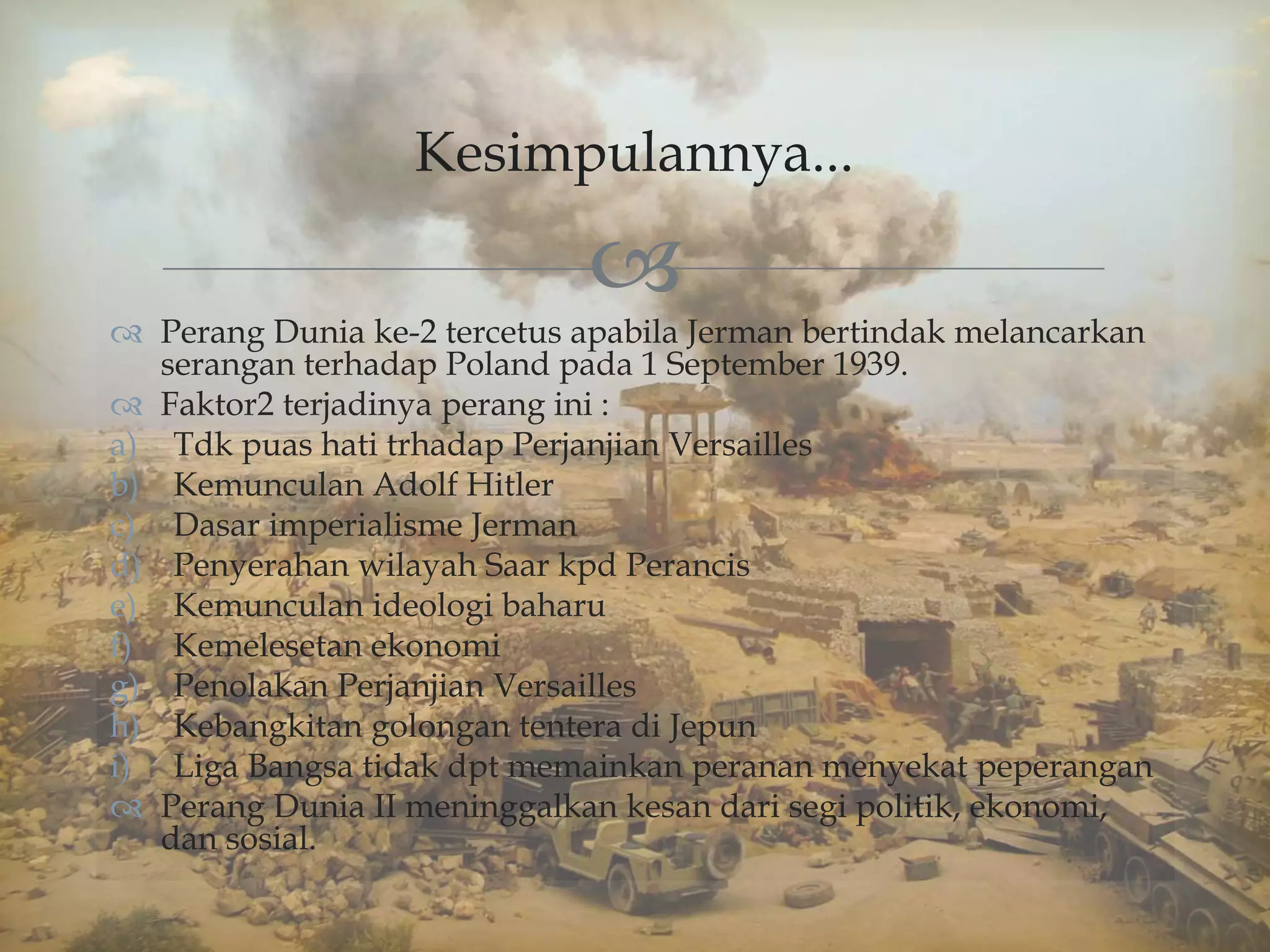 Sejarah Dunia STPM : kesan perang dunia kedua (penggal 1) | PPTX