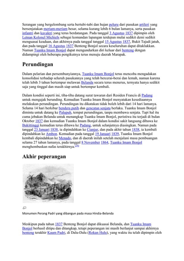 Sejarah perang padri | PDF
