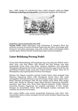 Sejarah perang padri | DOCX