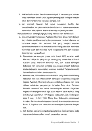 Sejarah perang perang irak iran | PDF