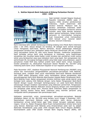 Sejarah perbankan di indonesia 1 | PDF