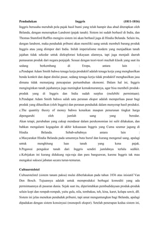 Sejarah perekonomian indonesia | DOCX