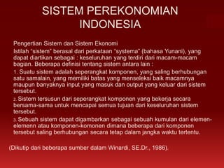 Sejarah perekonomian indonesia | PPTX