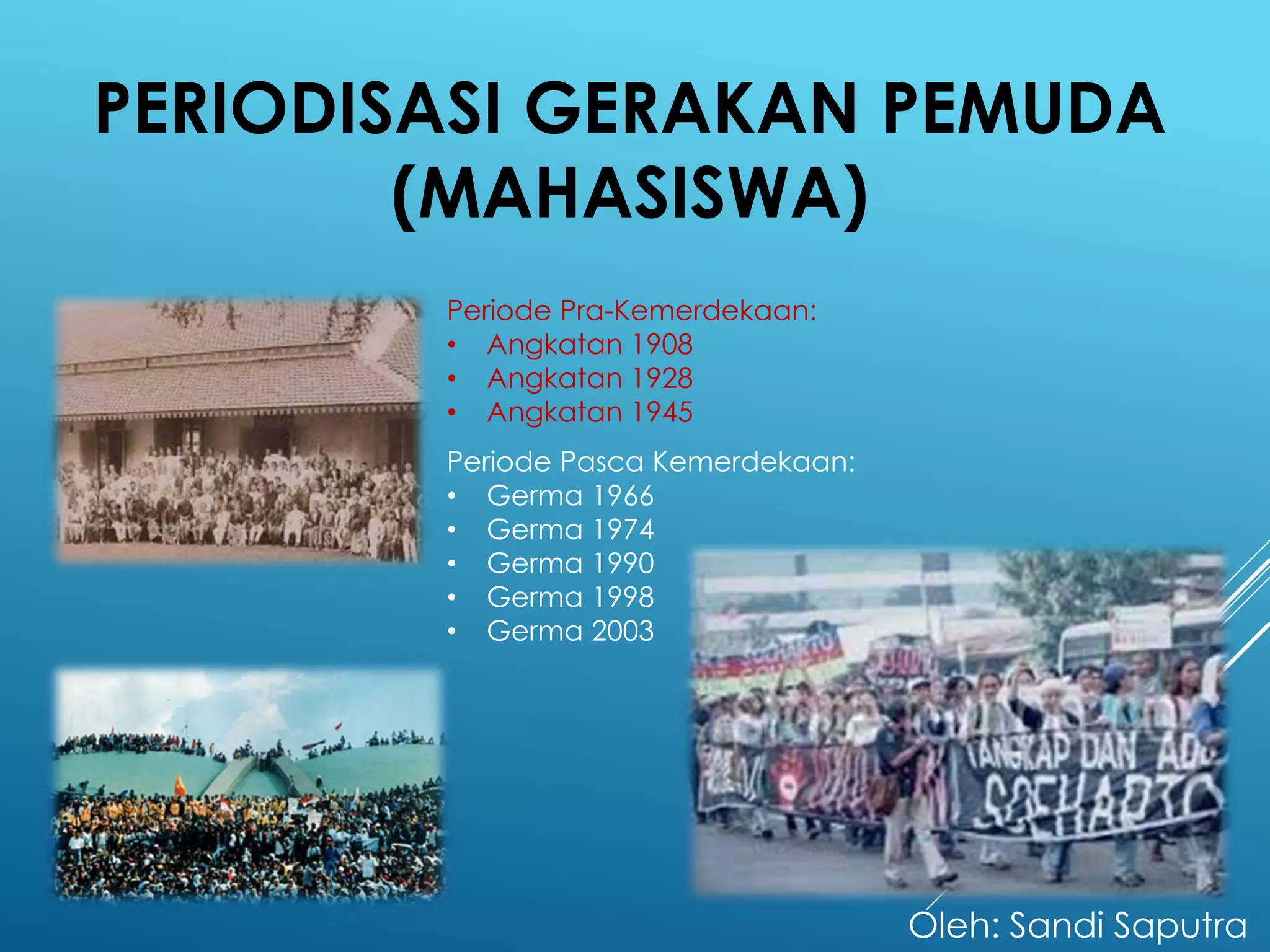 Sejarah Pergerakan Mahasiswa | PDF