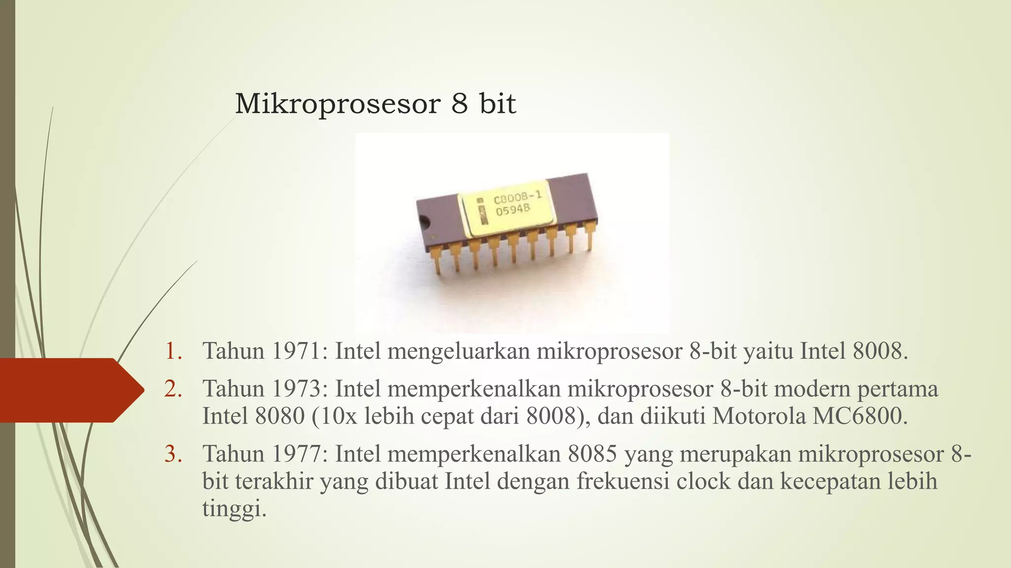 Sejarah Perkembangan Mikroprosesor | PPTX