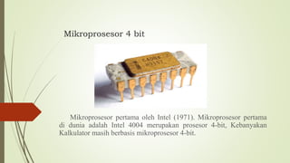 Sejarah Perkembangan Mikroprosesor | PPTX