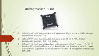Sejarah Perkembangan Mikroprosesor | PPTX
