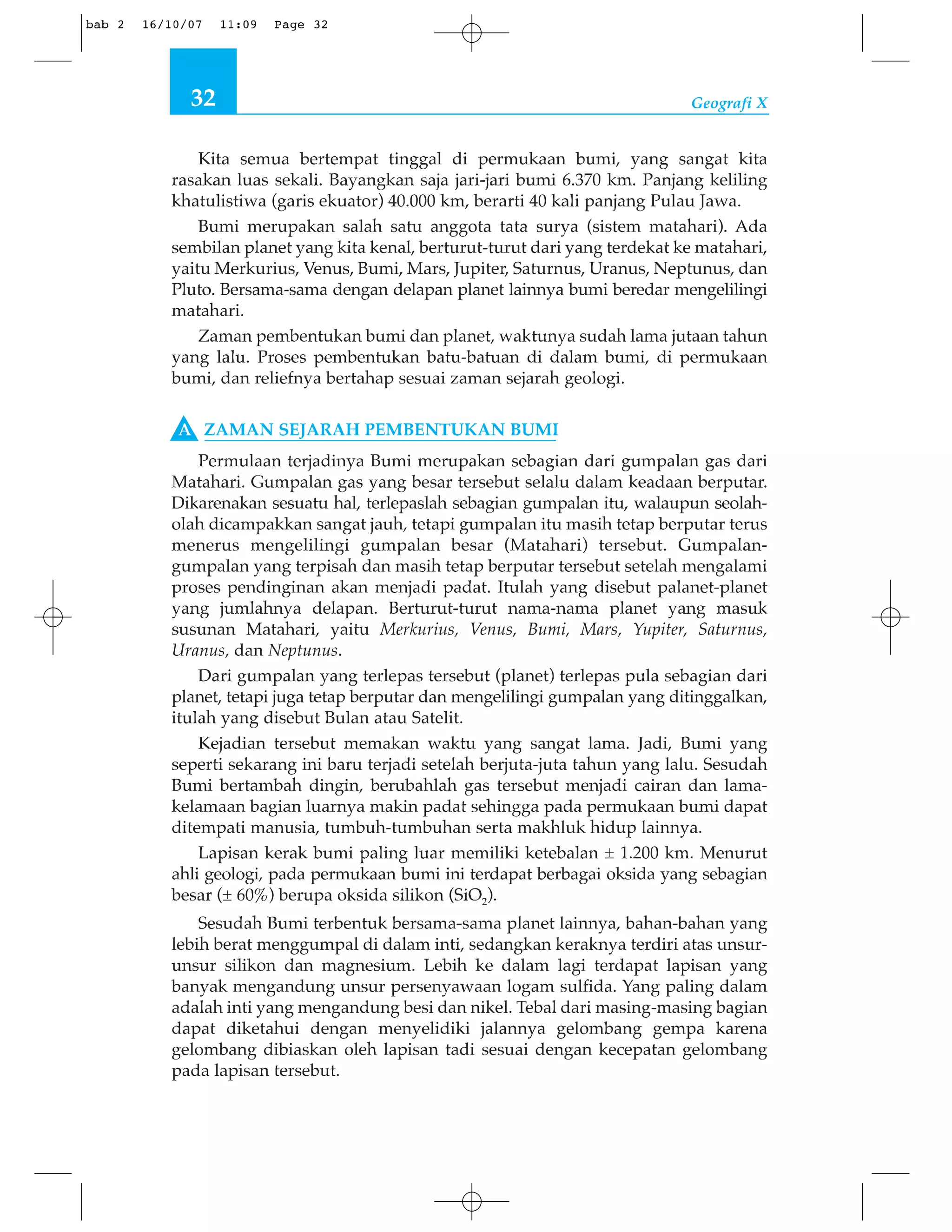 Sejarah Perkembangan bumi | PDF