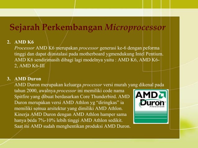 Sejarah Perkembangan CPU | PPTX