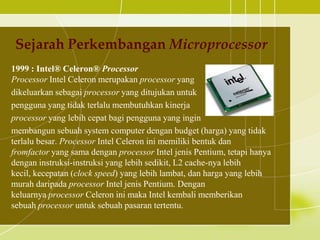 Sejarah Perkembangan CPU | PPTX