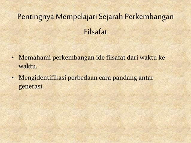 Sejarah Perkembangan Filsafat | PPTX