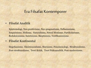 Sejarah Perkembangan Filsafat | PPTX