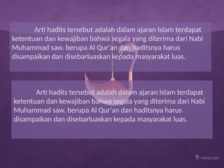 Materi Islam Sejarah perkembangan Hadist.pptx