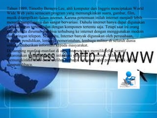 Sejarah perkembangan internet | PPT