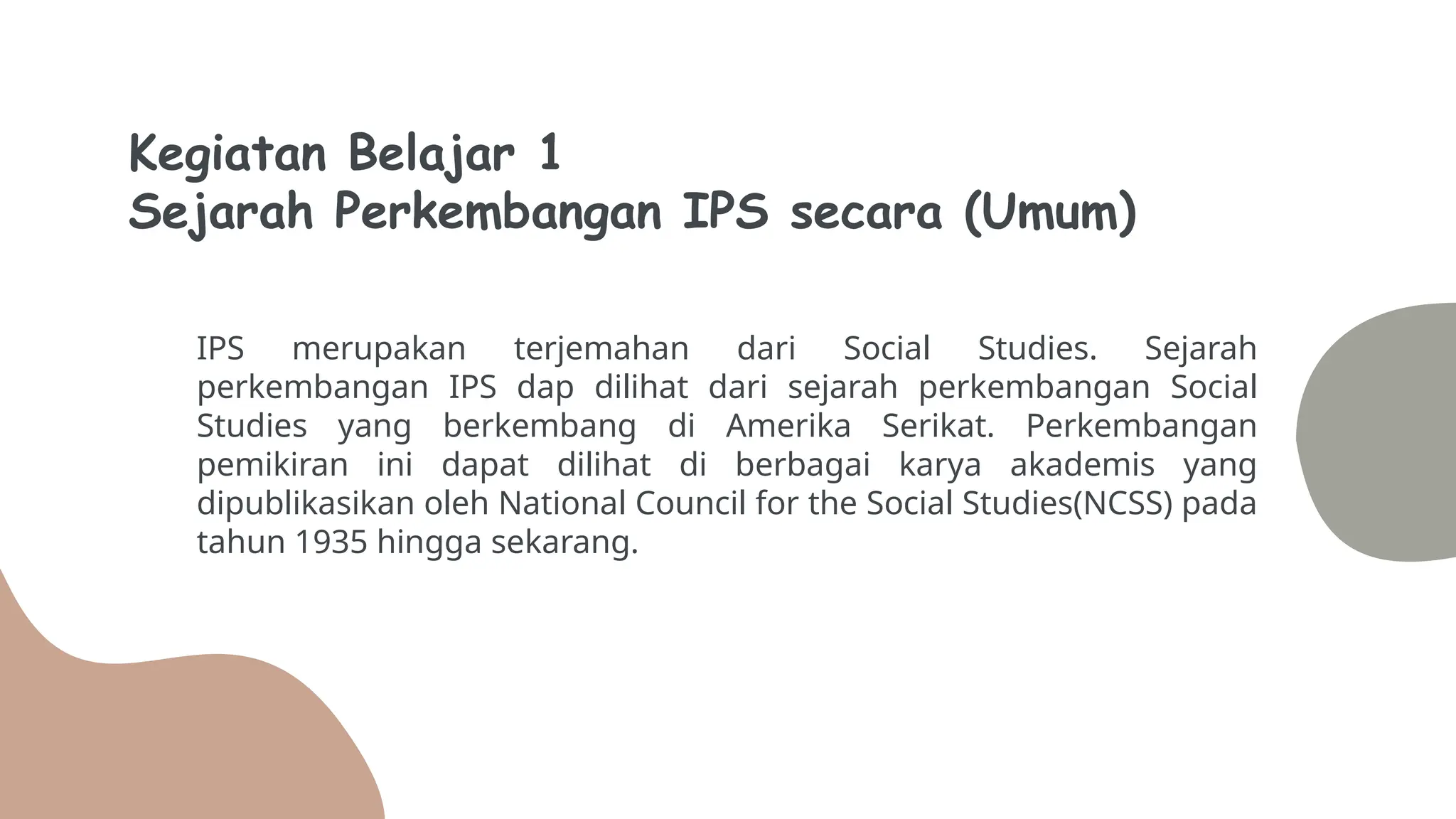 SEJARAH PERKEMBANGAN ILMU PENGETAHUAN SOSIAL | PPTX