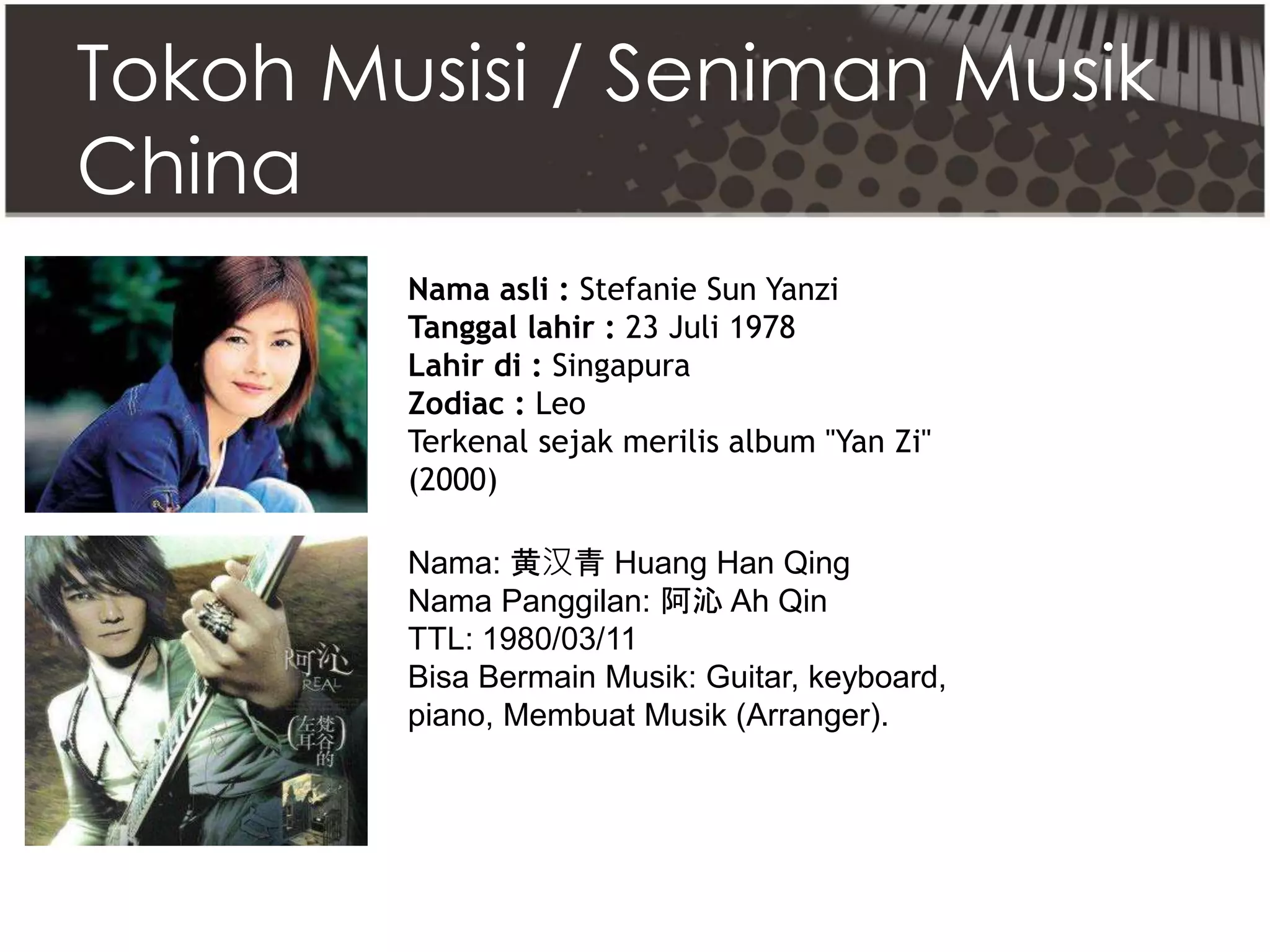 Sejarah & perkembangan musik di China | PPTX