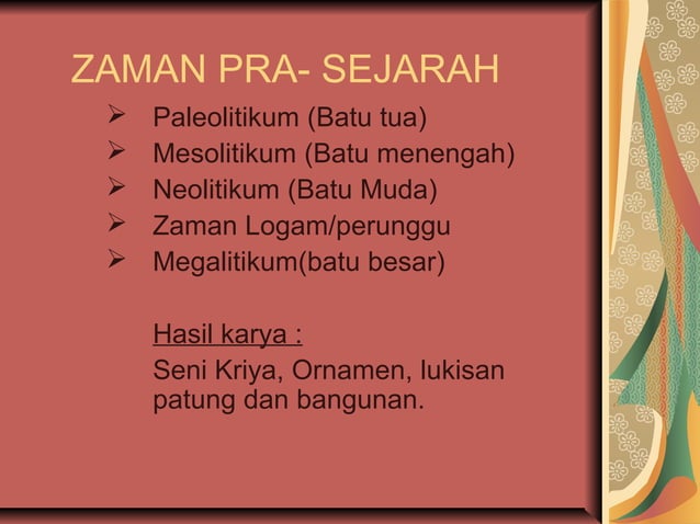 Sejarah perkembangan seni rupa indonesia kls 8 | PPT