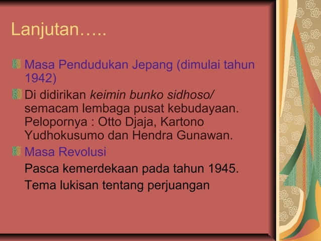 Sejarah perkembangan seni rupa indonesia kls 8 | PPT