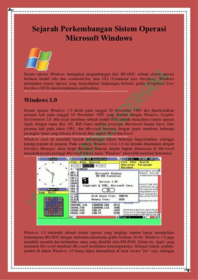 Sejarah Perkembangan Sistem Operasi - Perumperindo.co.id
