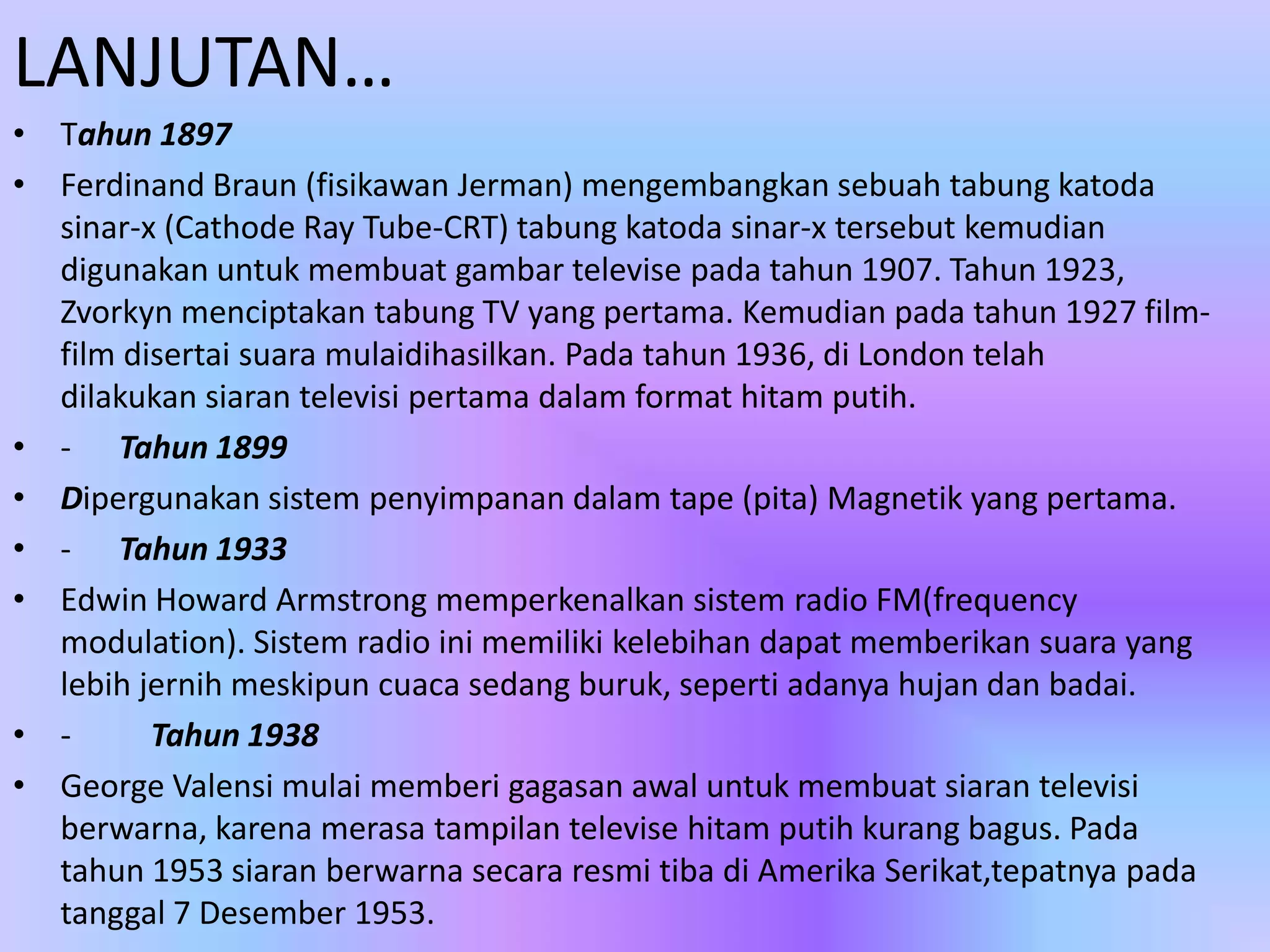 Sejarah perkembangan teknologi informasi dan komunikasi (tik) dari masa ...