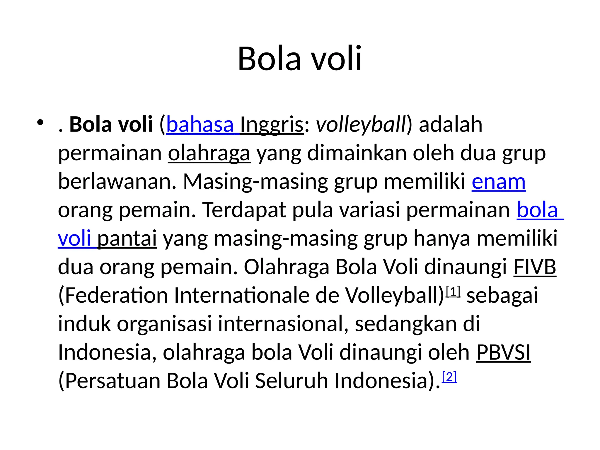 Sejarah permainan bola voli di Sekolah Dasar .pptx