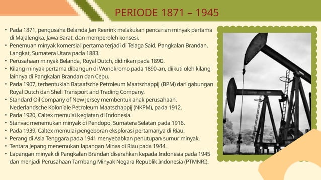 Sejarah Perminyakan di Indonesia. Dimulai dari masa sebelum merdeka ...