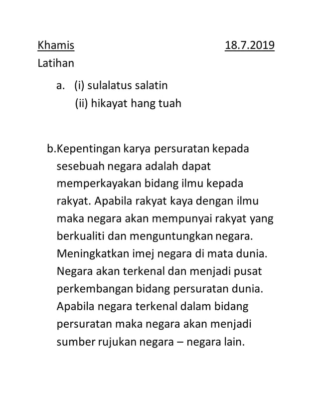 Sejarah persuratan melayu johor riau | DOCX