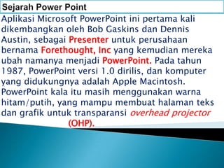 Sejarah power point | PPTX