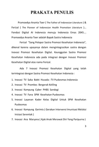 Sejarah Pramoedya Ananta Toer Bapak Sastra Indonesia ... Ferizal Bapak ...