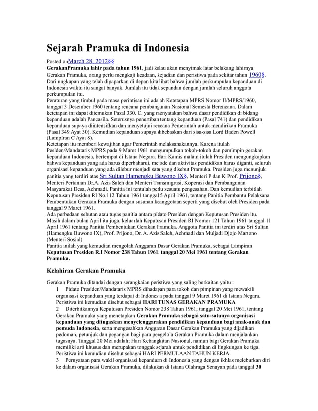 Sejarah Pramuka Di Indonesia1 Pdf
