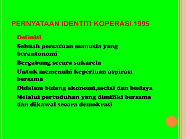 Sejarah,prinsip dan falsafah koperasi 2 | PPT
