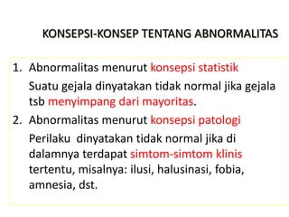 Sejarah Psikologi Abnormal pertemuan sembilan | PPT