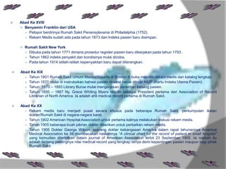 Sejarah rekam medis | PPTX