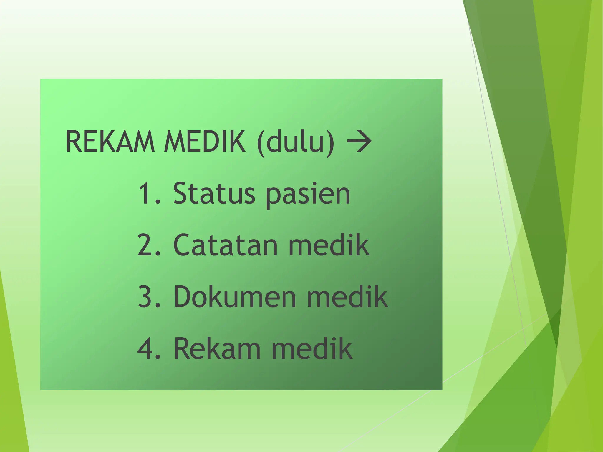 Sejarah Rekam Medis, Perkembangan, Isi, Manfaat, dan Penyimpanannya PPT ...