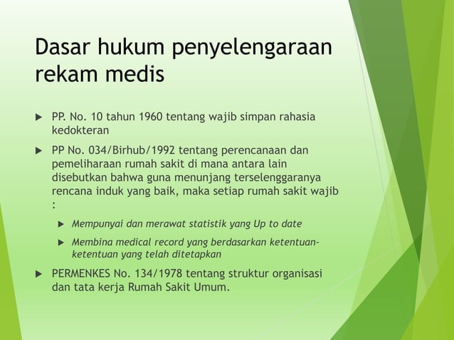 Sejarah Rekam Medis, Perkembangan, Isi, Manfaat, dan Penyimpanannya PPT ...