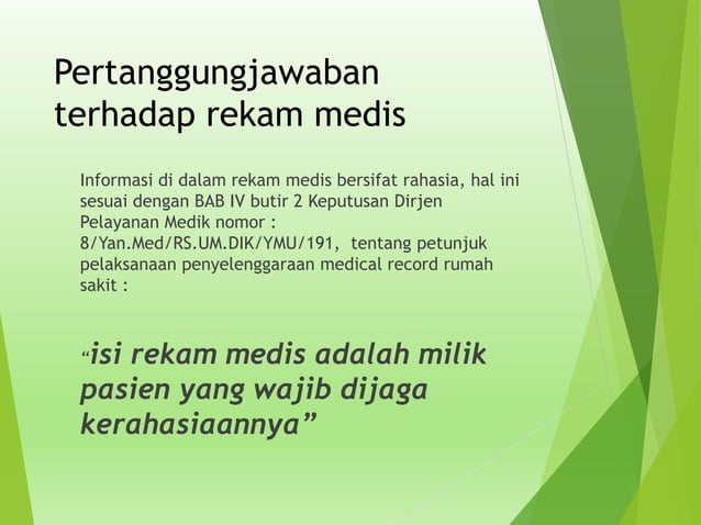 Sejarah Rekam Medis, Perkembangan, Isi, Manfaat, dan Penyimpanannya PPT ...