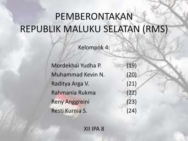 Sejarah tentang Republik Maluku Selatan | PPTX