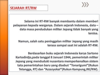 Sejarah rt rw di indonesia | PPT